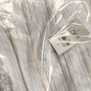 LOFT | Dresses | Nwt Loft Shimmer Stripe Strappy Pocket Dress | Poshmark